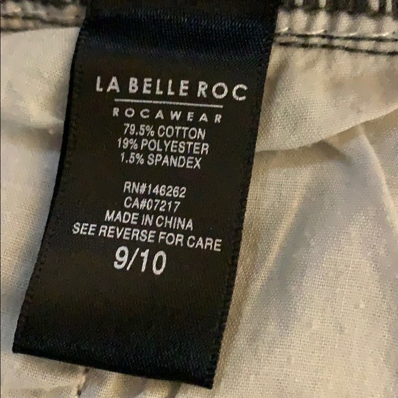 La Belle | Jeans | La Belle Roc Jeans Size 9 Gray Snake Design | Poshmark